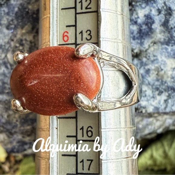 Alquimia | Jewelry | Silver Sunstone Statement Bohemian Ring | Poshmark